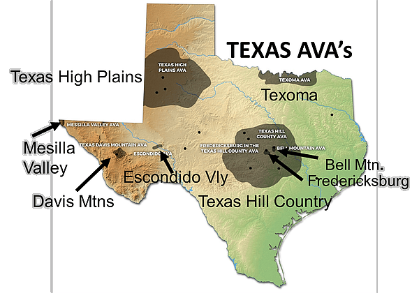 The Eight Texas AVAs - Size, Boundaries, Climate, etc. (Part Two of ...
